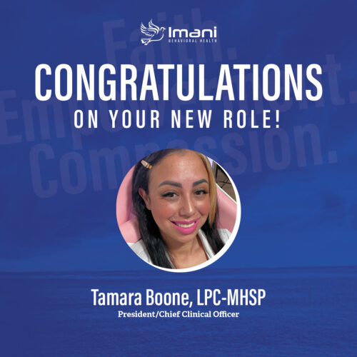 Congratulations, Tamara Boone, LPC-MHSP On Your New Role! – 180 R.E.D.
